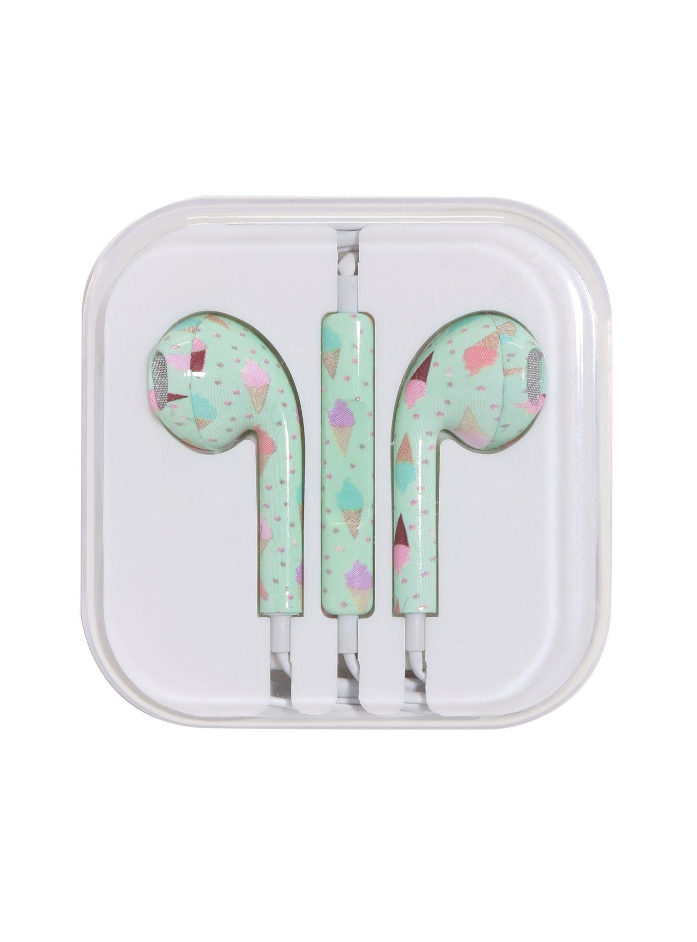 Micase Mint Ice Cream Print Earbuds | Hot Topic