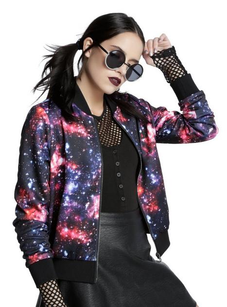 Galaxy Print Bomber Jacket | Hot Topic