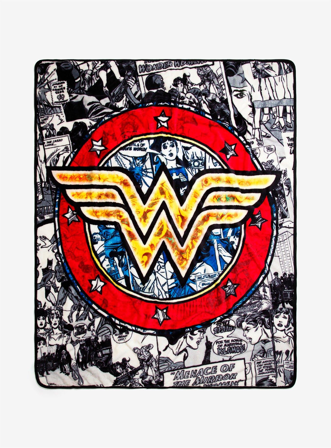 DC Comics Wonder Woman Comic Art Throw Blanket | BoxLunch