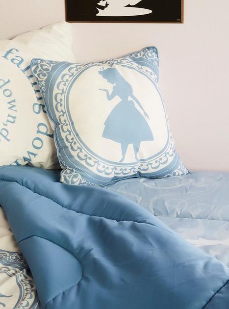 Disney Alice In Wonderland Alice Silhouette Cameo Throw Pillow | Hot Topic