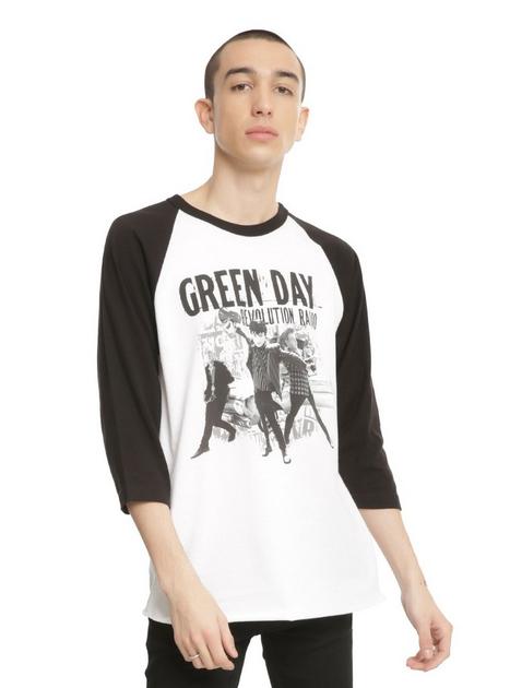 Green Day Revolution Radio Masks Raglan | Hot Topic