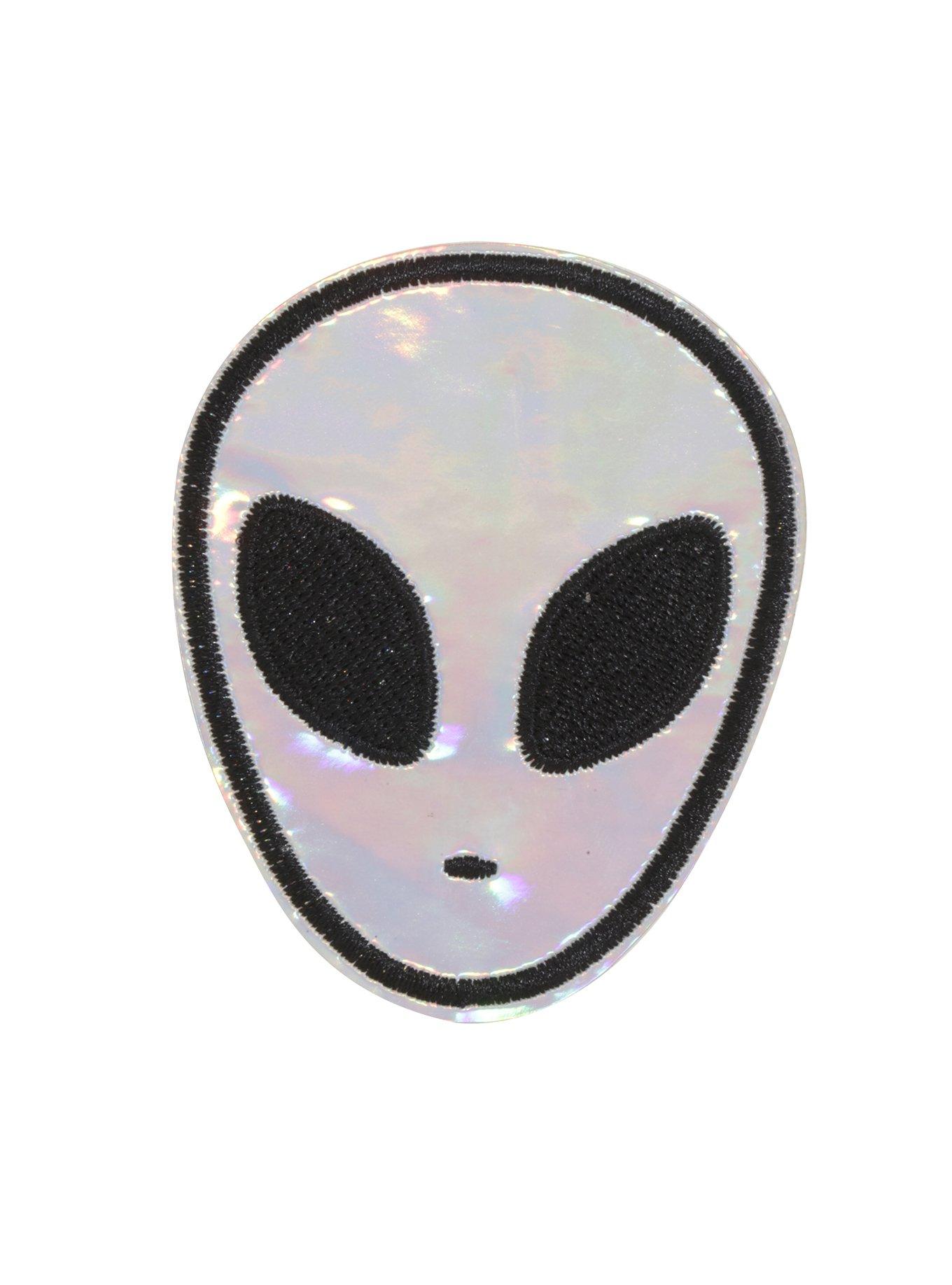 Alien Hologram Iron-On Patch | Hot Topic