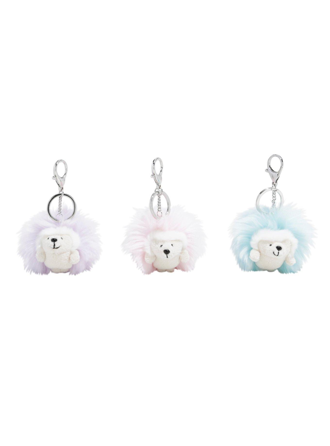 Ganley The Hedgehog Pastel Poof Blind Plush Key Chain | Hot Topic