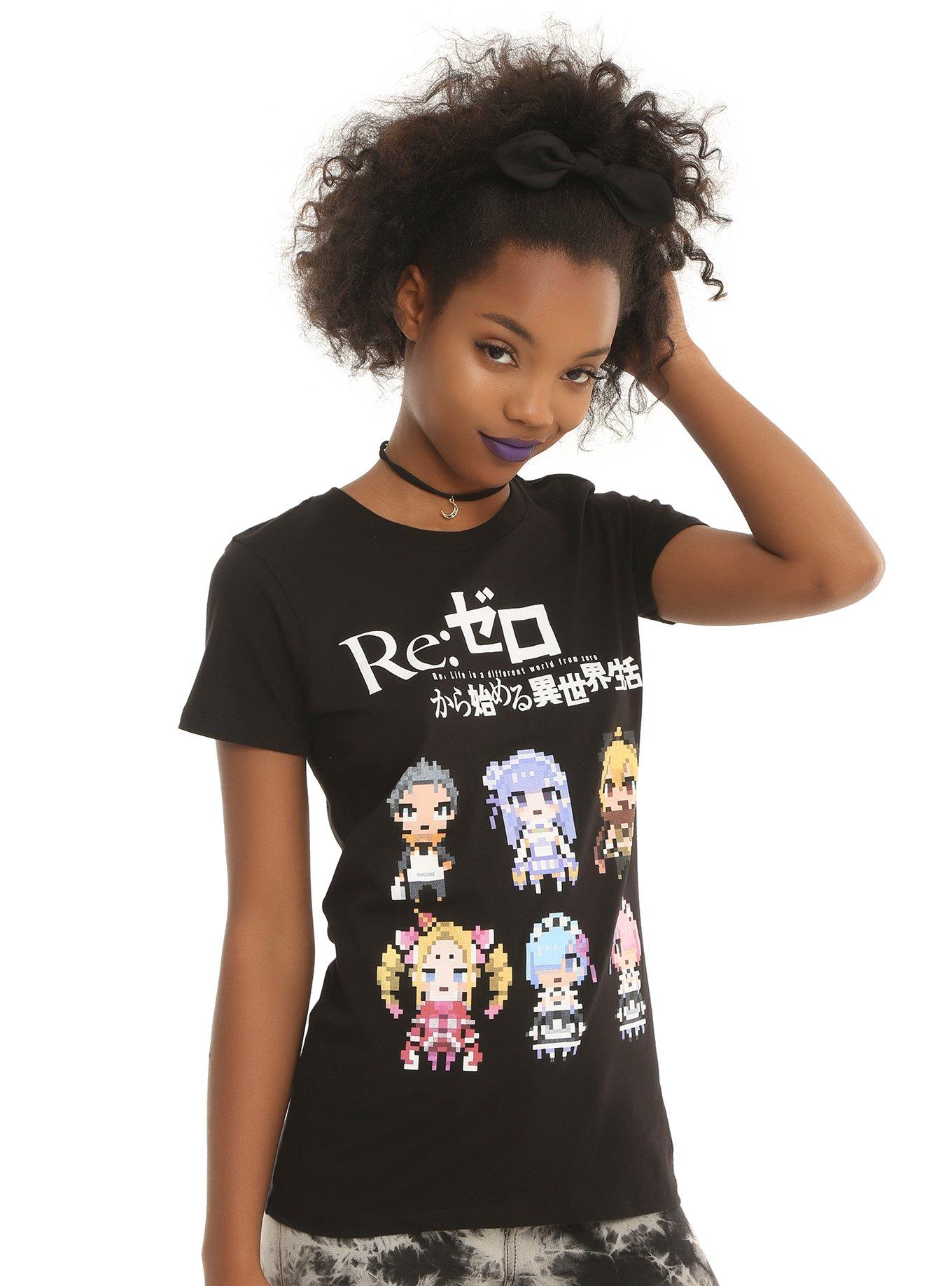 Re:ZERO Pixelated Group Girls T-Shirt | Hot Topic
