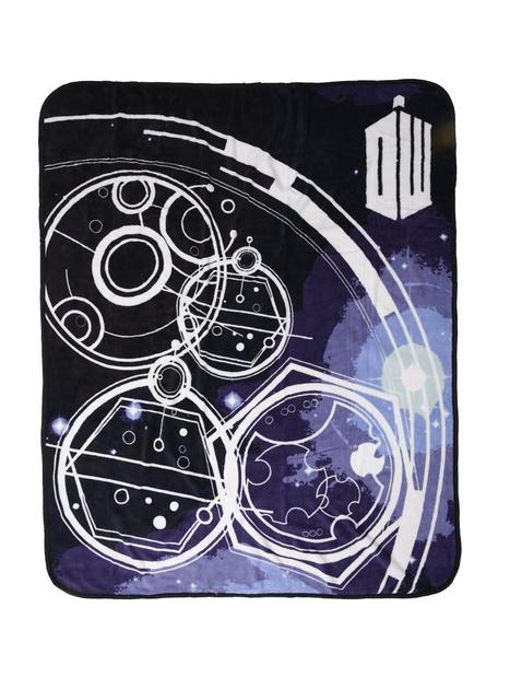 Doctor Who Gallifrey Symbols Throw Blanket | Hot Topic