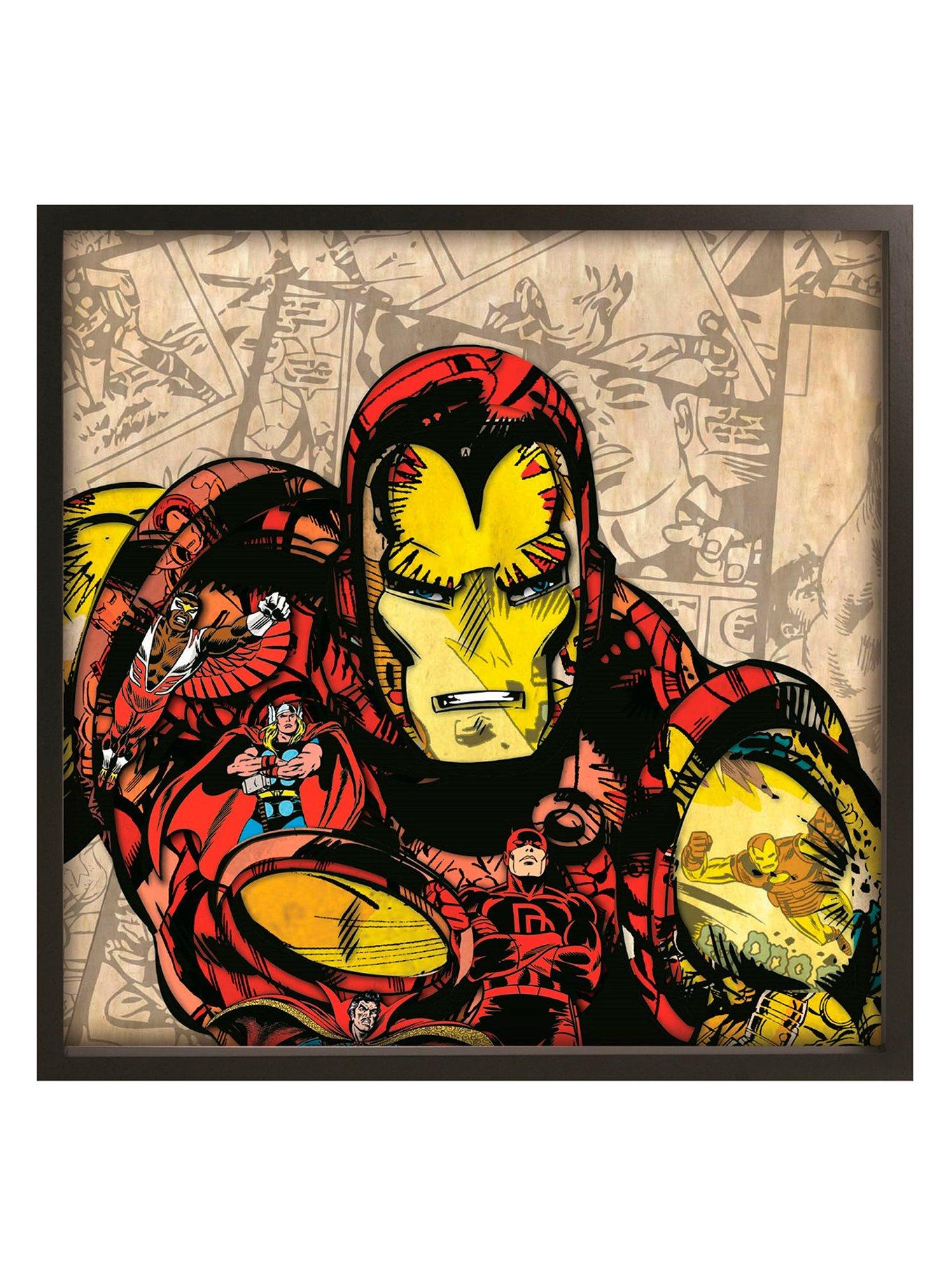 Marvel Iron Man Collage Framed Art | Hot Topic