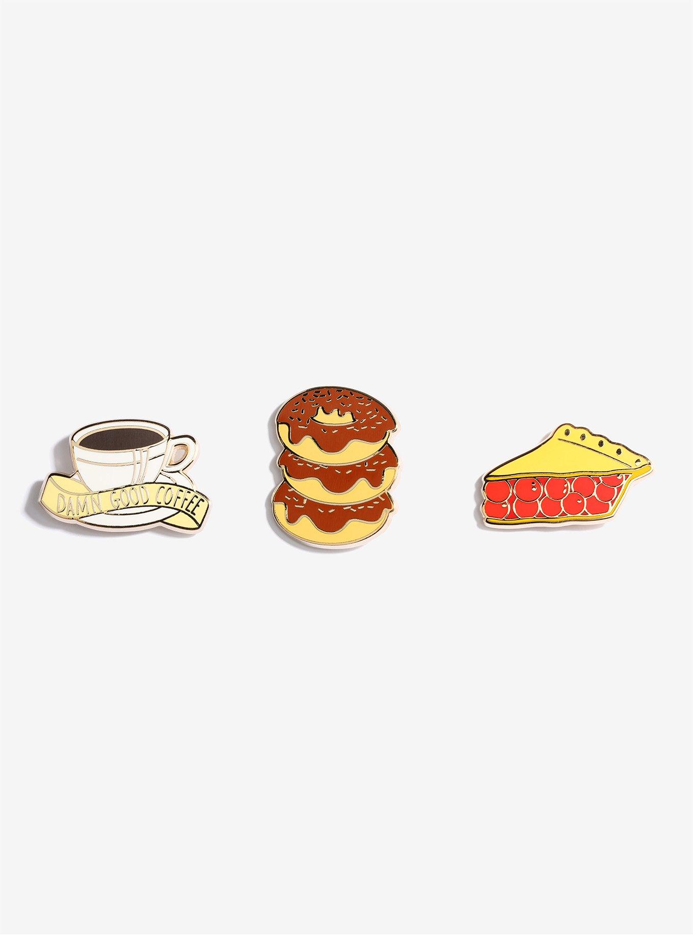 Twin Peaks Gold Plated Enamel Pin Set | BoxLunch