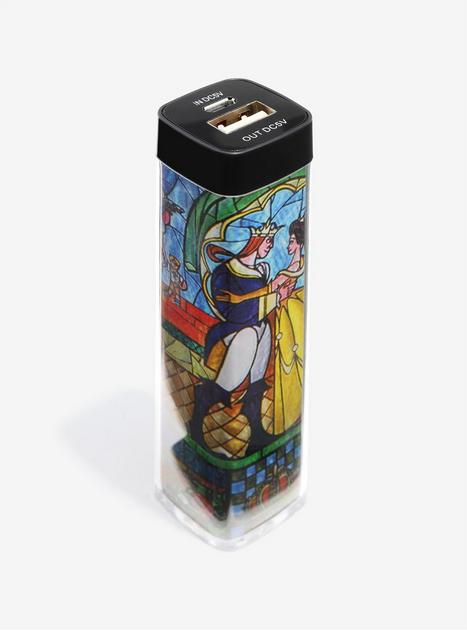 Disney Beauty And The Beast Stained Glass Rechargeable Power Bank ...