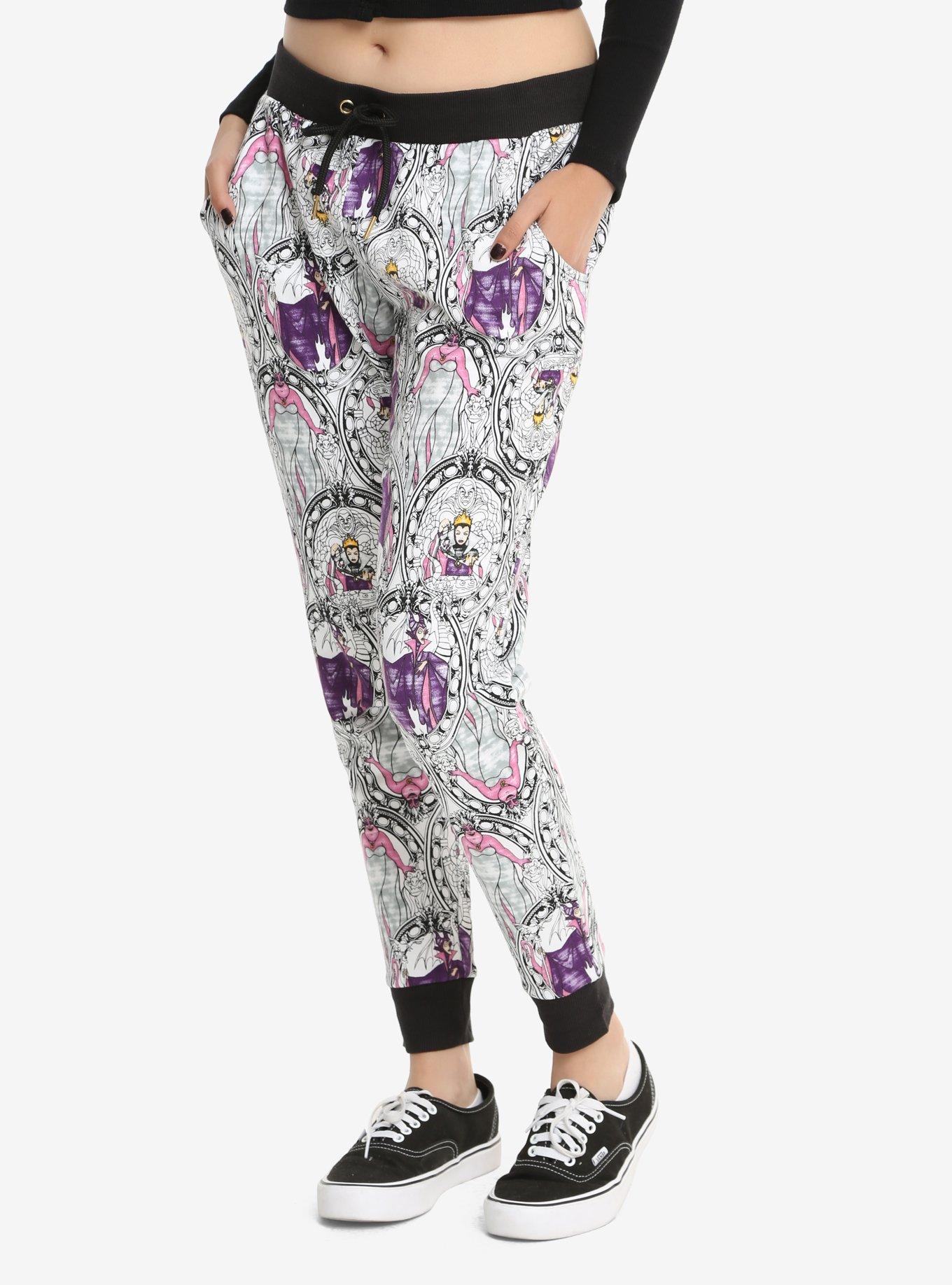 Disney Villains Stained Glass Jogger Pants | Hot Topic