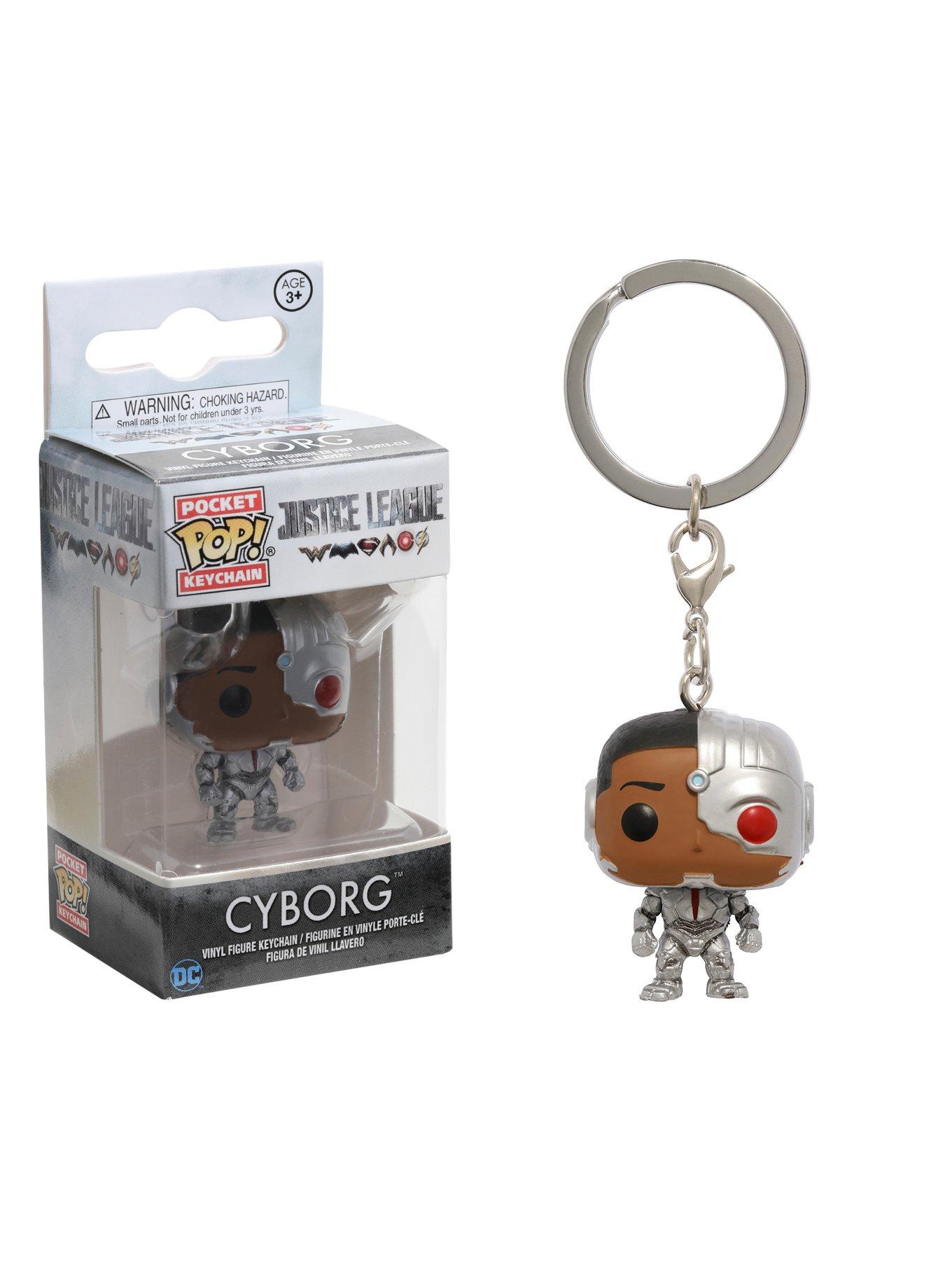 Funko DC Comics Justice League Cyborg Pocket Pop! Key Chain | Hot Topic