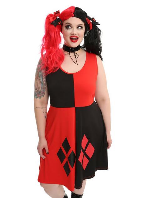 Dc Comics Harley Quinn Cosplay Dress Plus Size Hot Topic