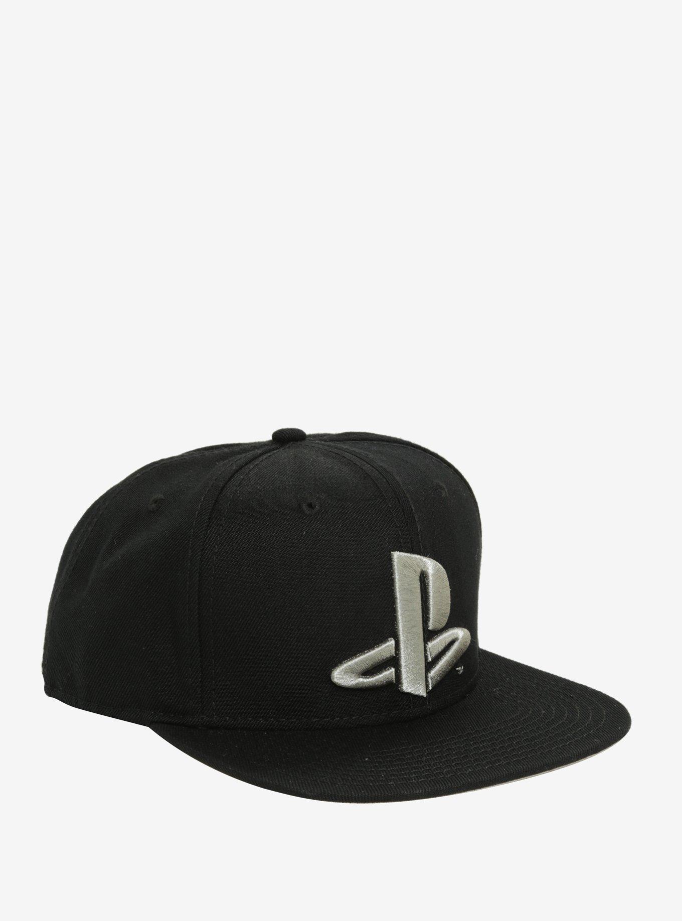 PlayStation Black Grey Logo Snapback Hat | Hot Topic