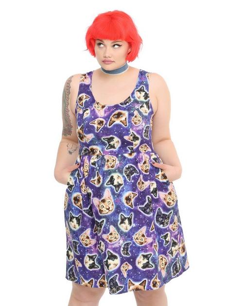 Space Cat Dress Plus Size | Hot Topic