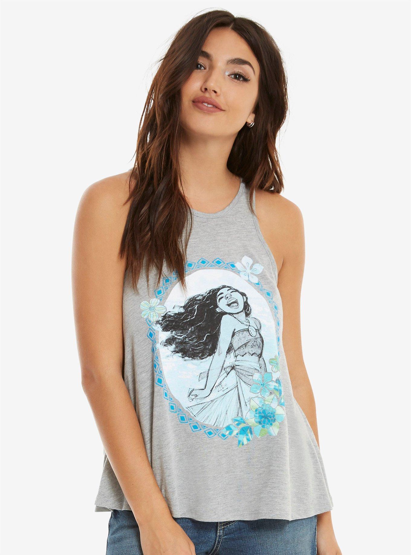 Disney Moana Floral Womens Tank Top | BoxLunch
