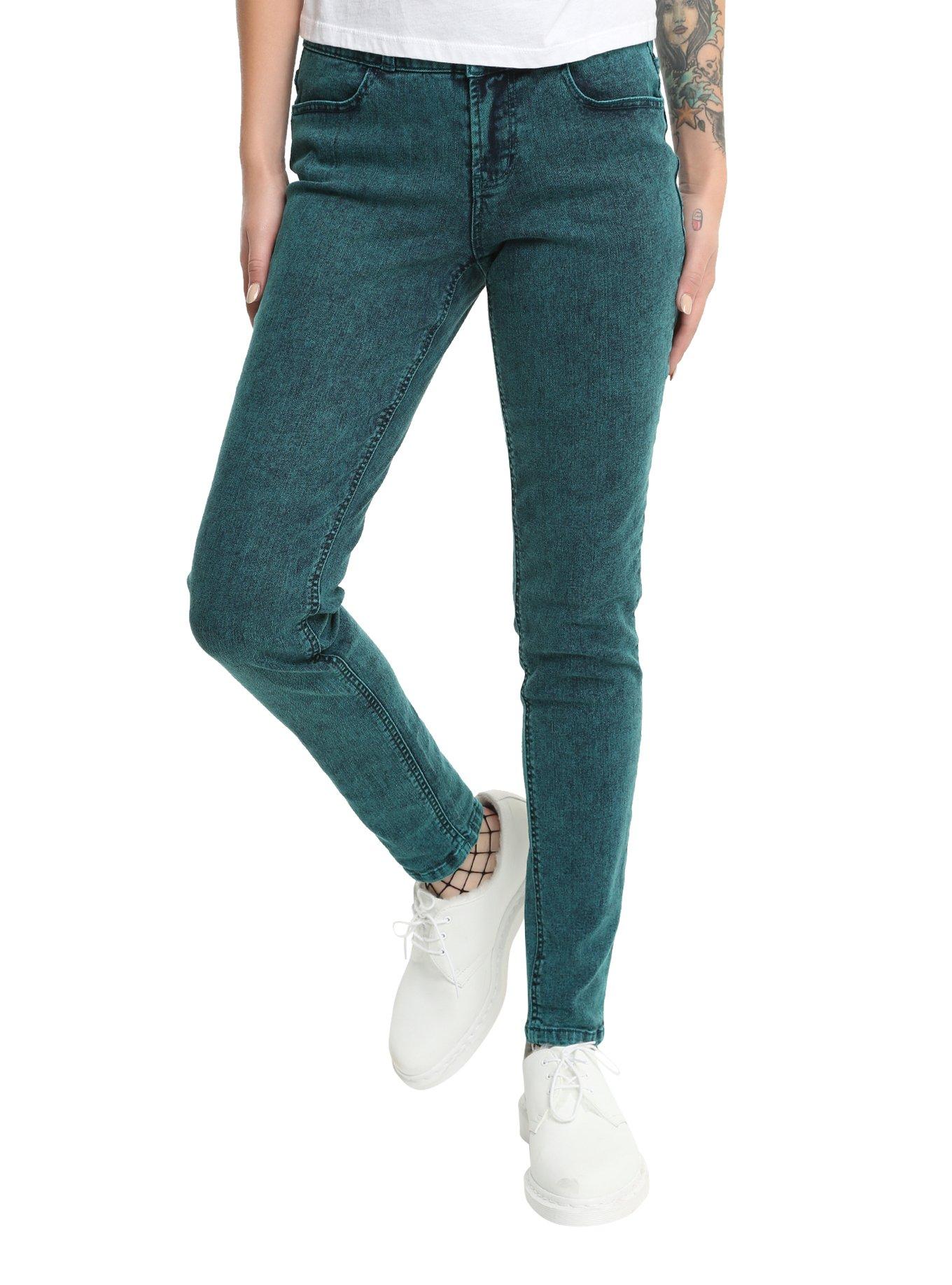 Blackheart Blue Wash Super Skinny Jeans | Hot Topic
