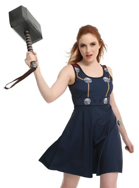 Marvel Her Universe Loki & Thor Reversible Costume Dress | Hot Topic