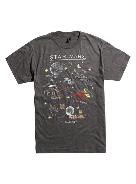 Star Wars Star Map T-Shirt | Hot Topic