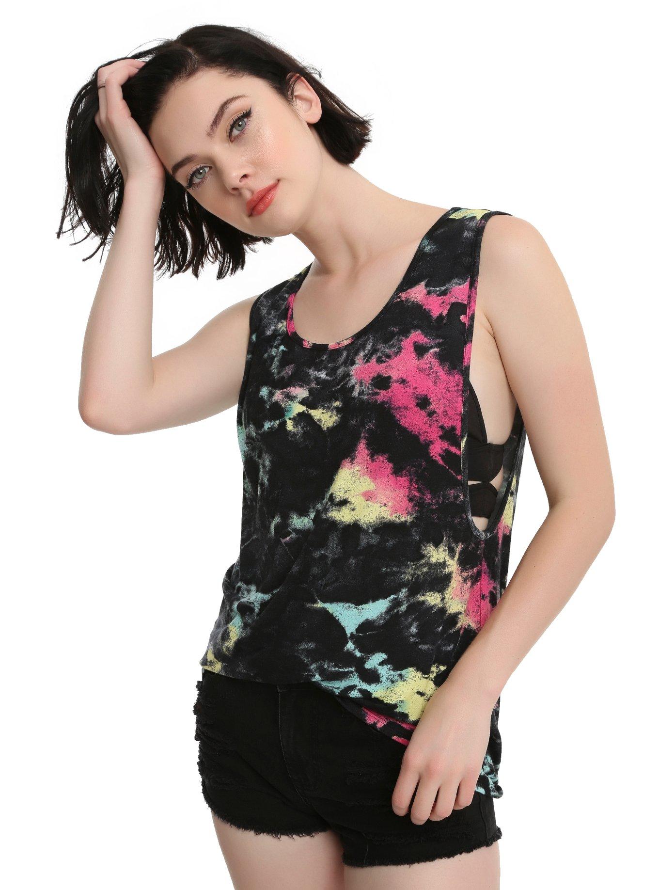 Pastel Tie Dye Girls Tank Top | Hot Topic