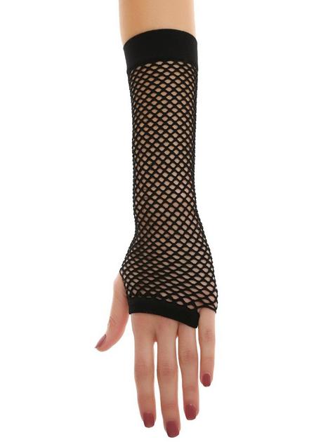 Fishnet Fingerless Elbow-Length Gloves | Hot Topic