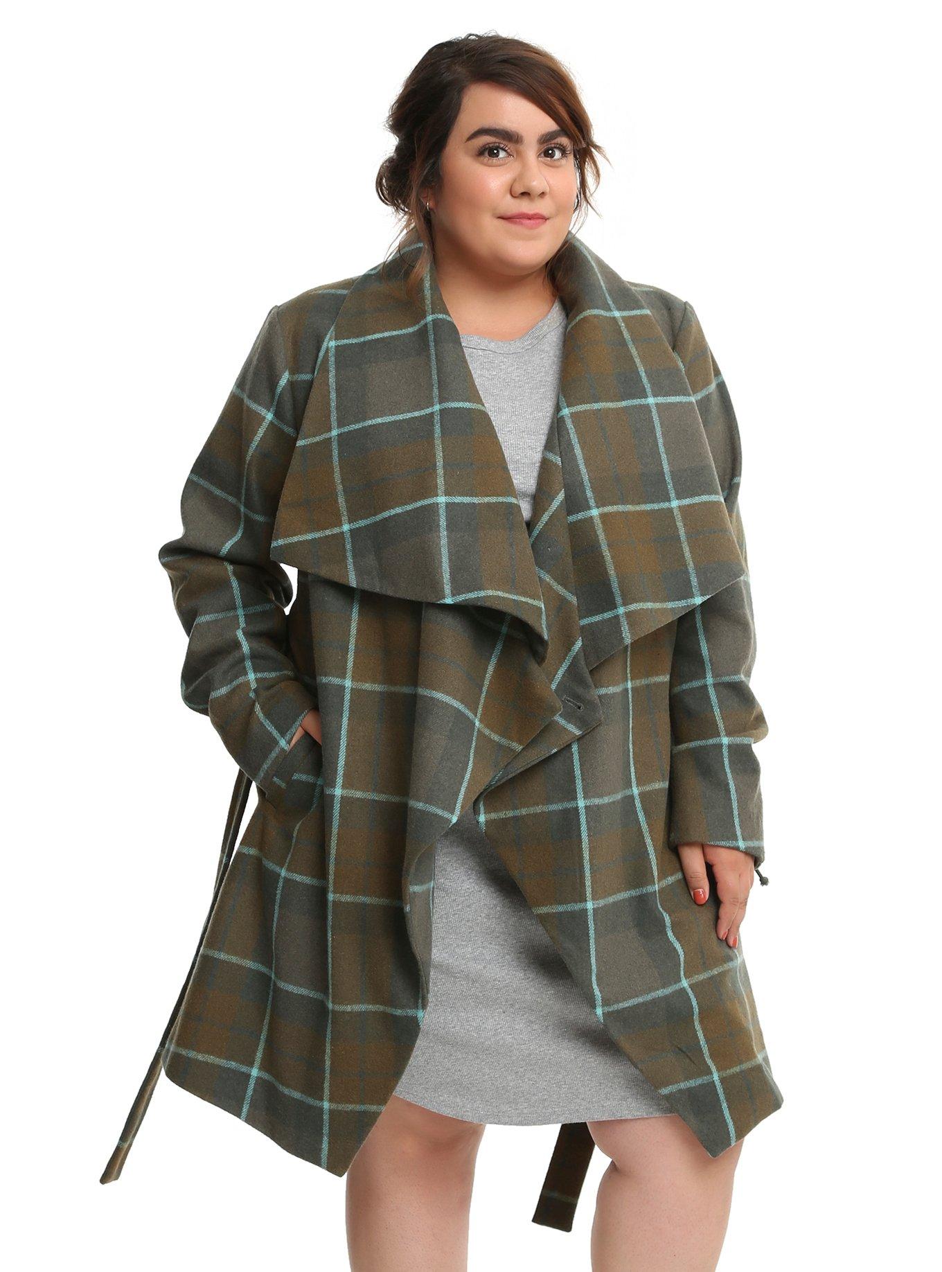 Outlander Belted Wrap Coat Plus Size | Hot Topic