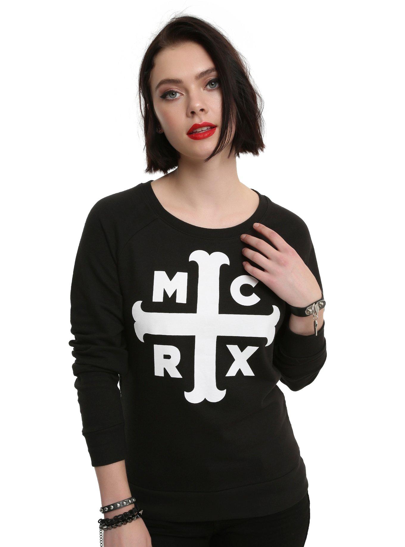 My Chemical Romance Cross Lace Back Girls Sweater | Hot Topic