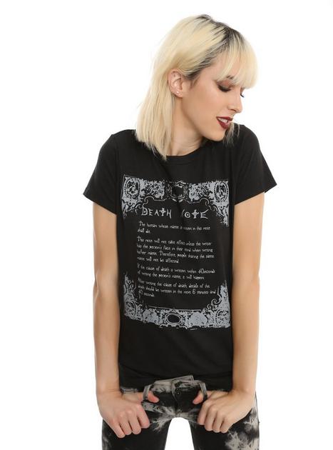 Death Note Rules Girls T-Shirt | Hot Topic