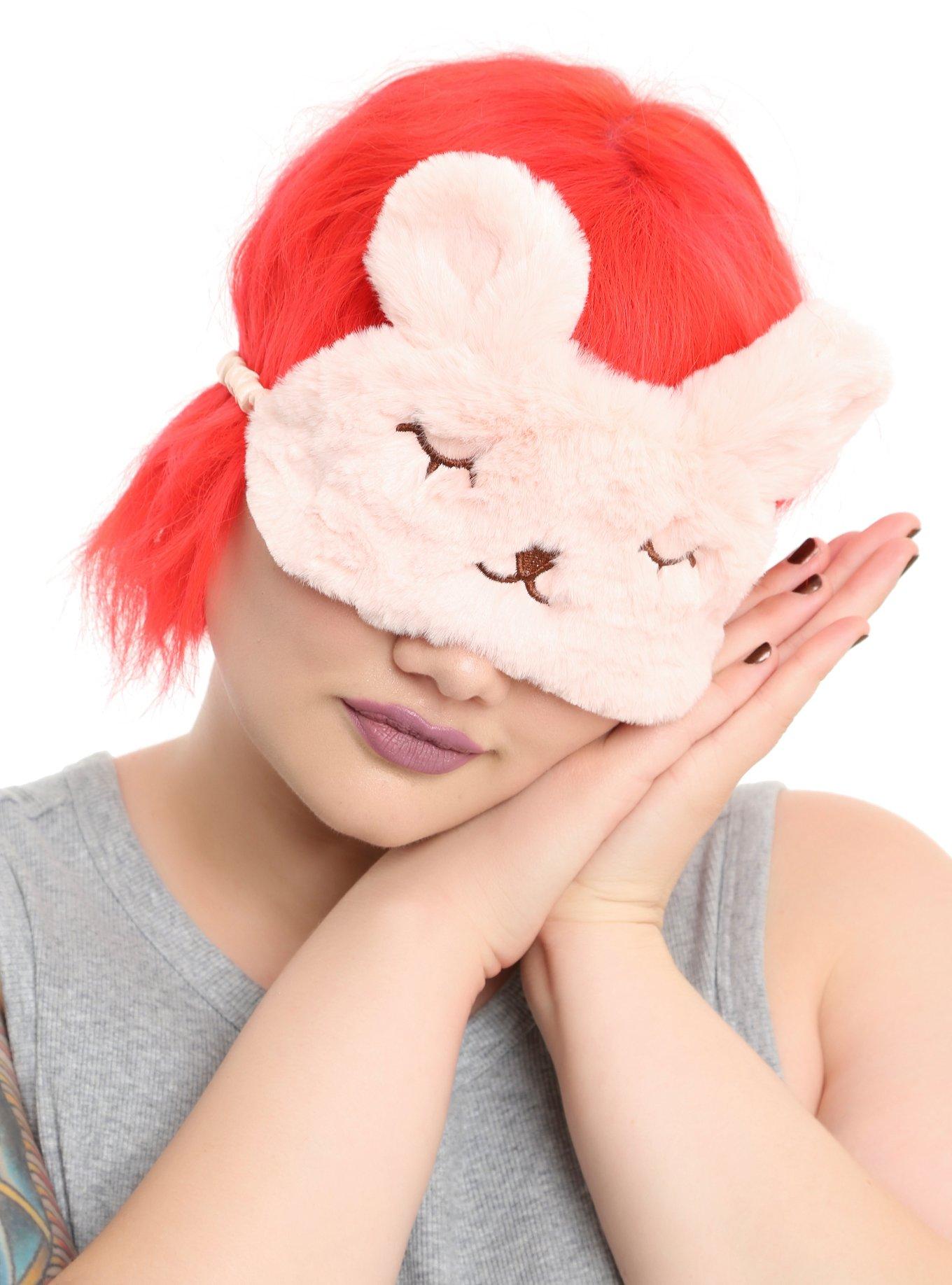 Pink Bunny Sleep Mask | Hot Topic