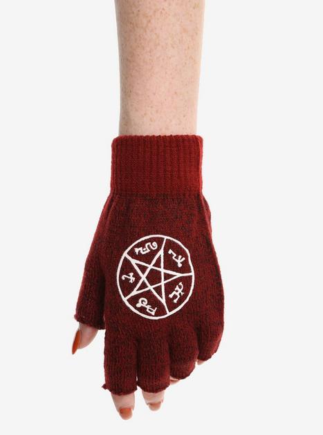 Supernatural Red Fingerless Gloves | Hot Topic