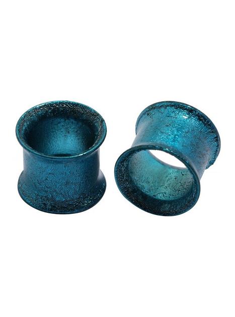 Steel Metallic Blue Tunnel Plug 2 Pack | Hot Topic