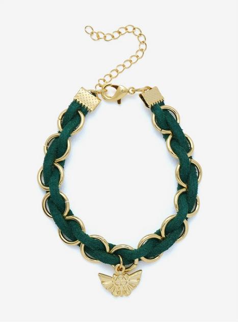 Nintendo The Legend Of Zelda Braided Charm Bracelet | BoxLunch