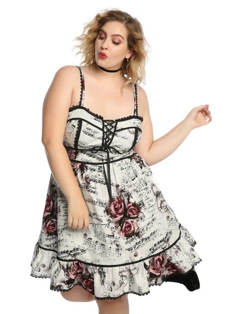 Floral Music Dress Plus Size | Hot Topic