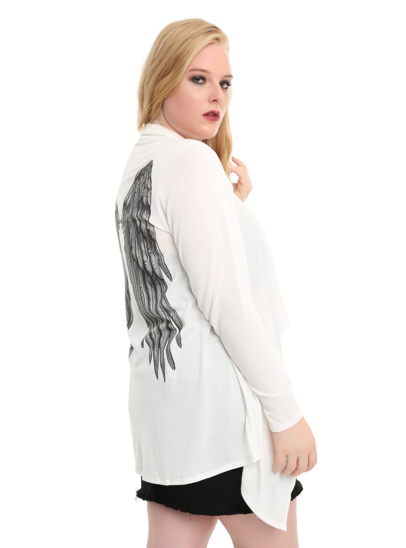 White Angel Wing Girls Cardigan Plus Size | Hot Topic
