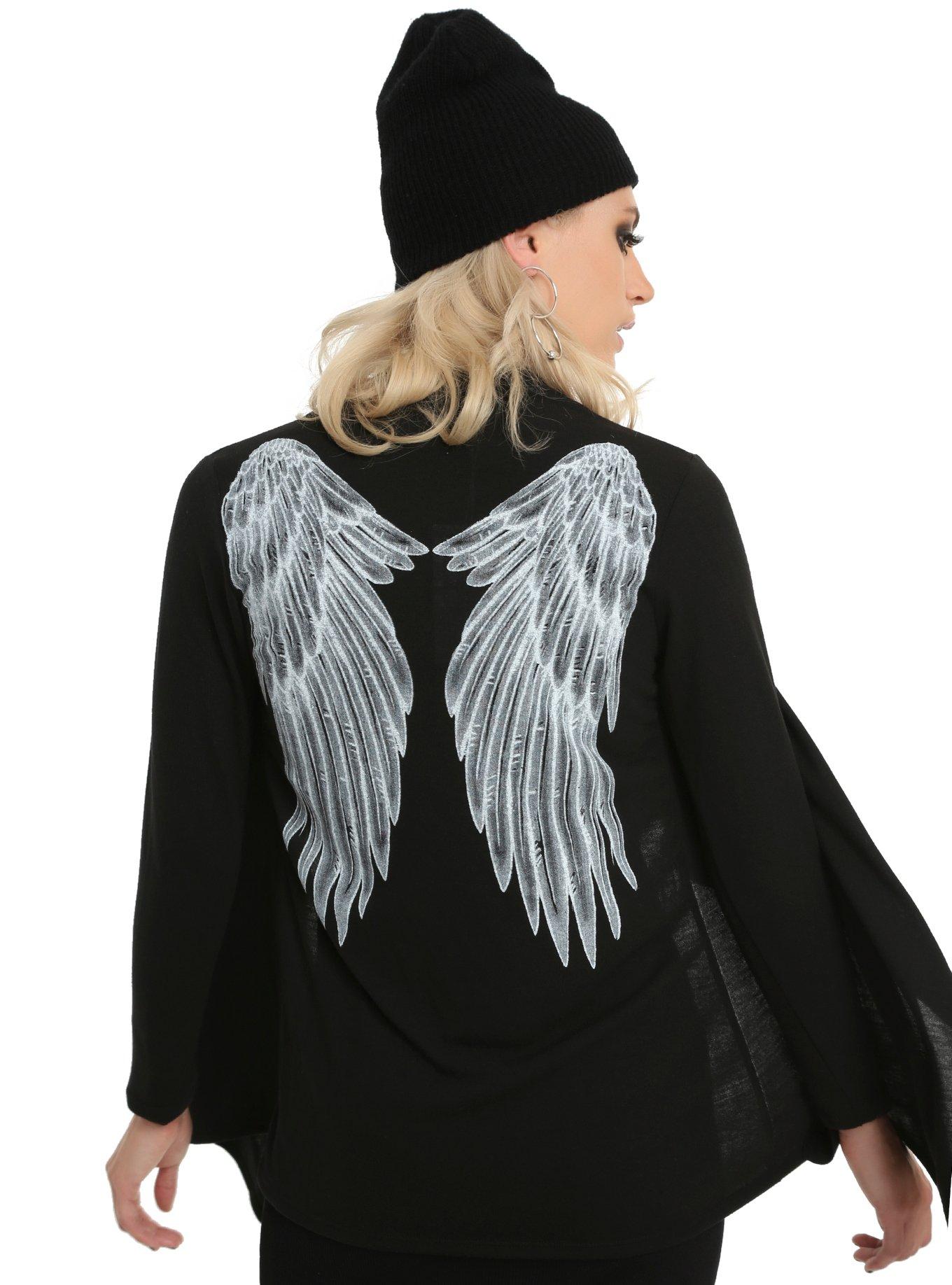 Black Angel Wing Girls Cardigan | Hot Topic