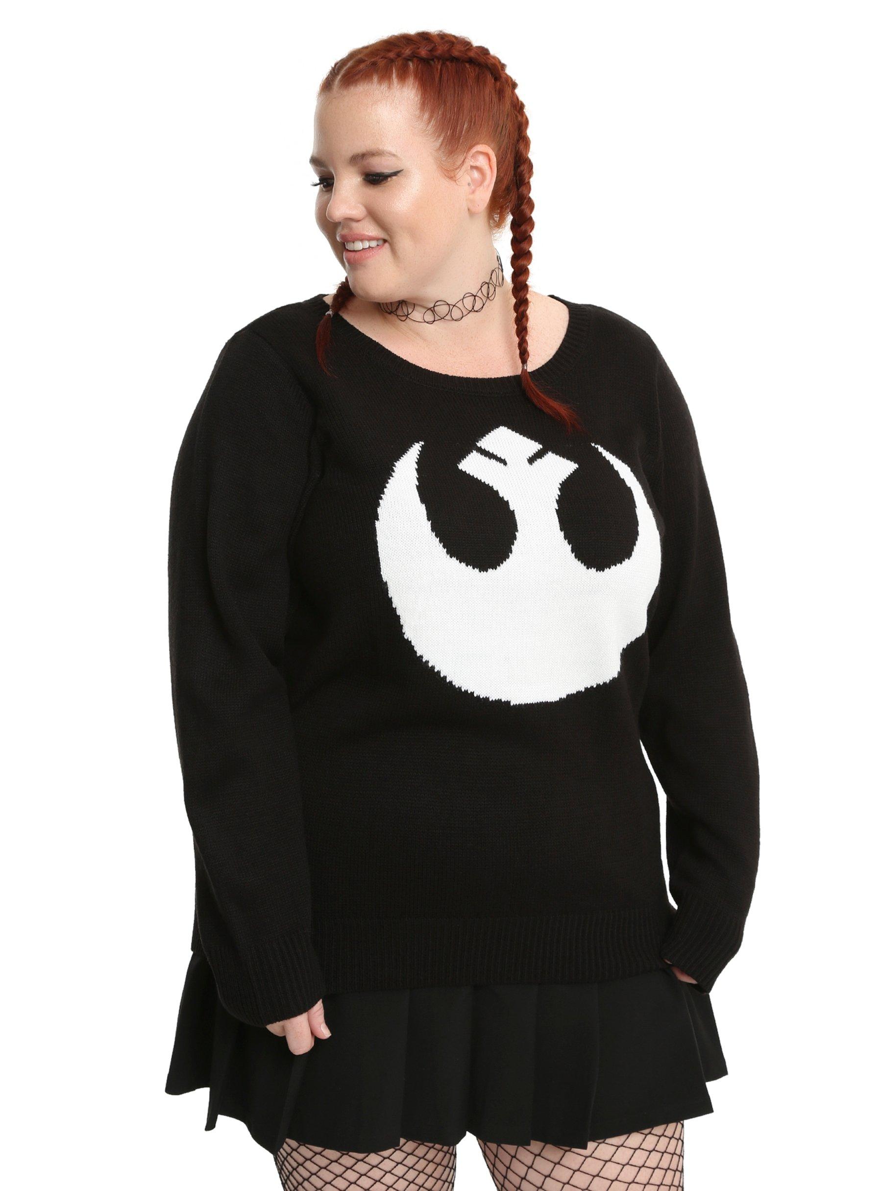 Her Universe Star Wars Rebel Intarsia Sweater Plus Size | Hot Topic