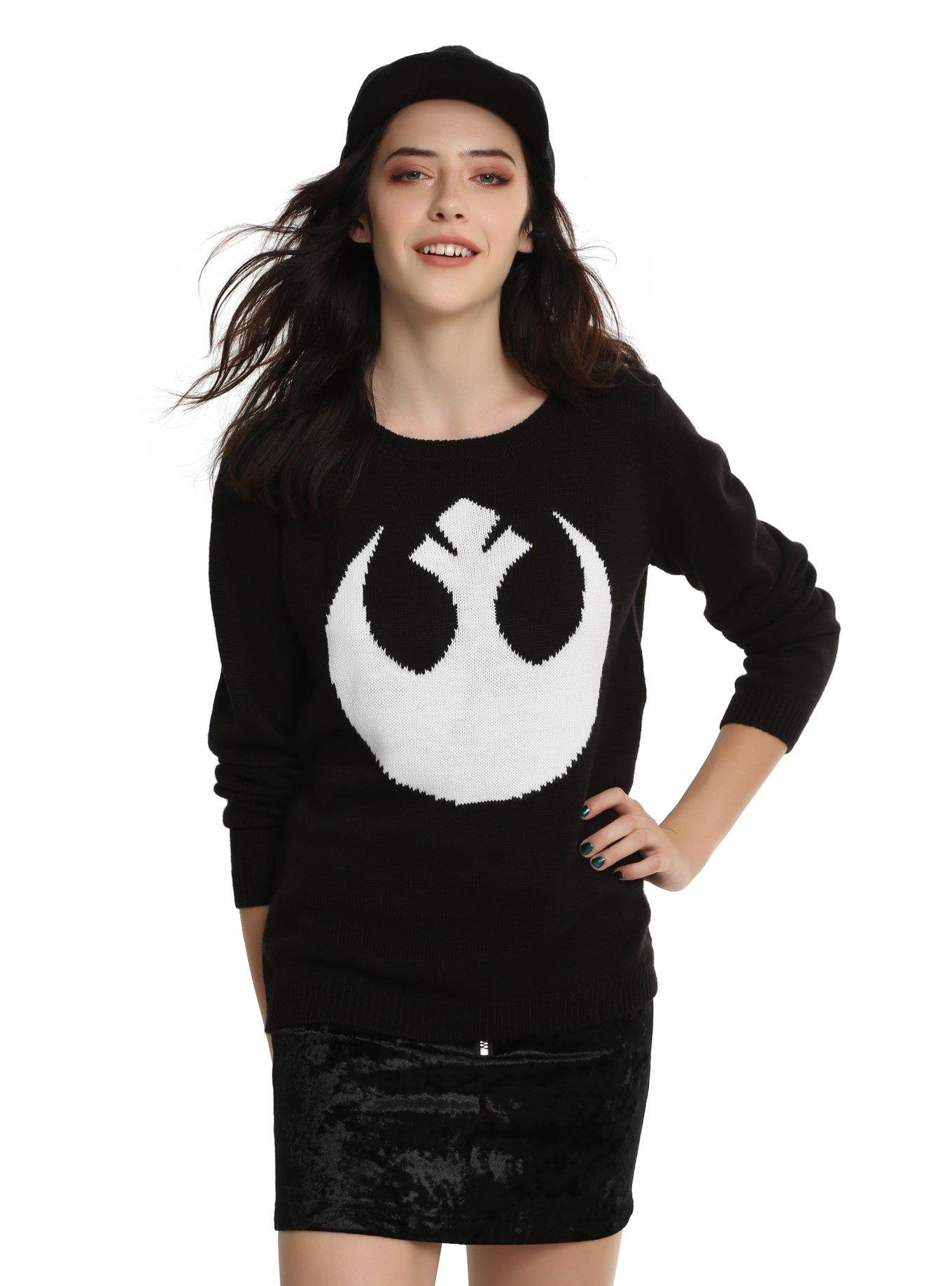 Her Universe Star Wars Rebel Intarsia Girls Sweater | Hot Topic