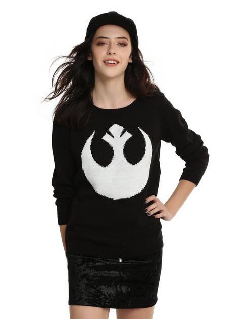 Her Universe Star Wars Rebel Intarsia Girls Sweater | Hot Topic