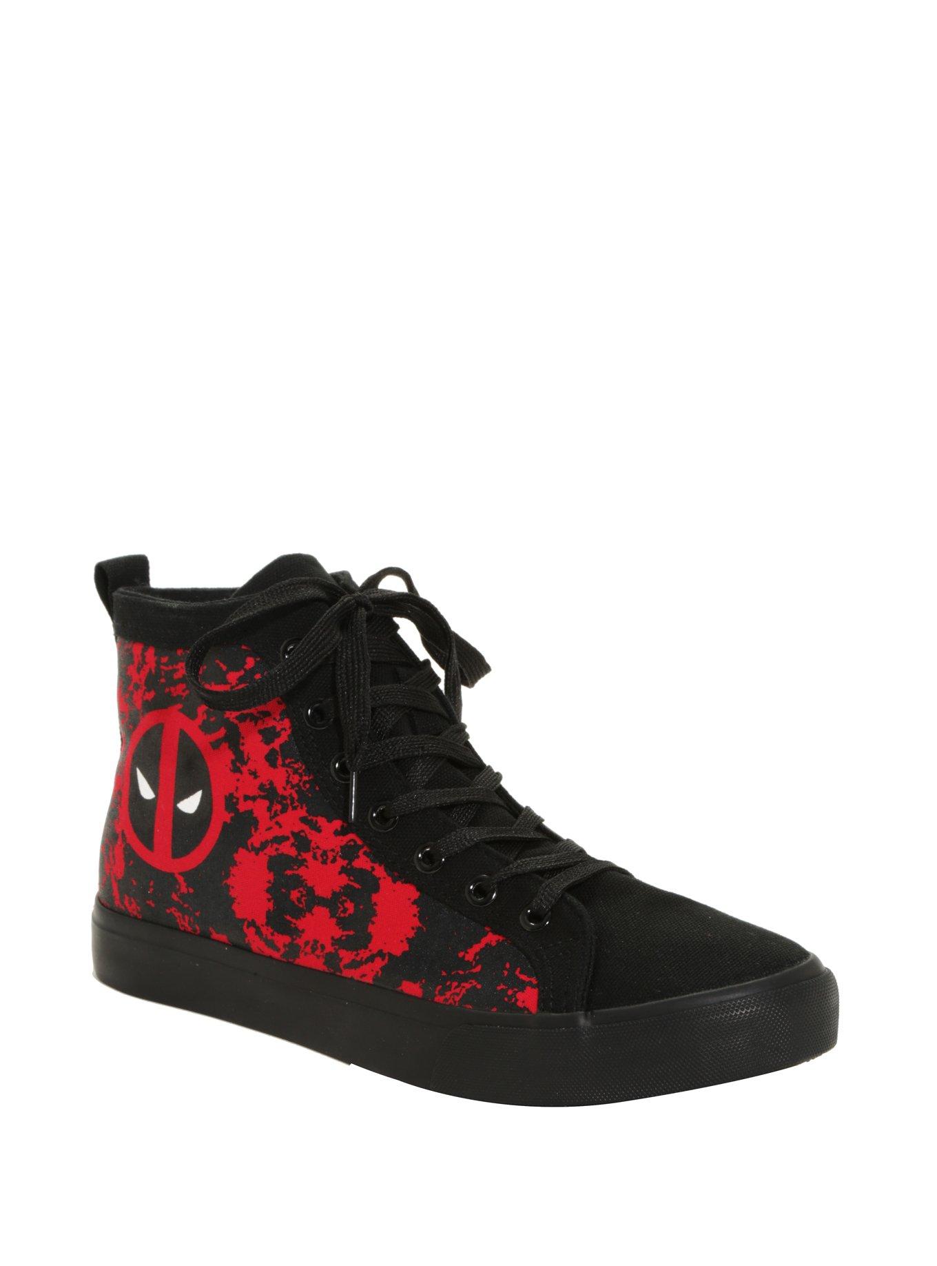 Marvel Deadpool Logo Hi-Top Sneakers | Hot Topic
