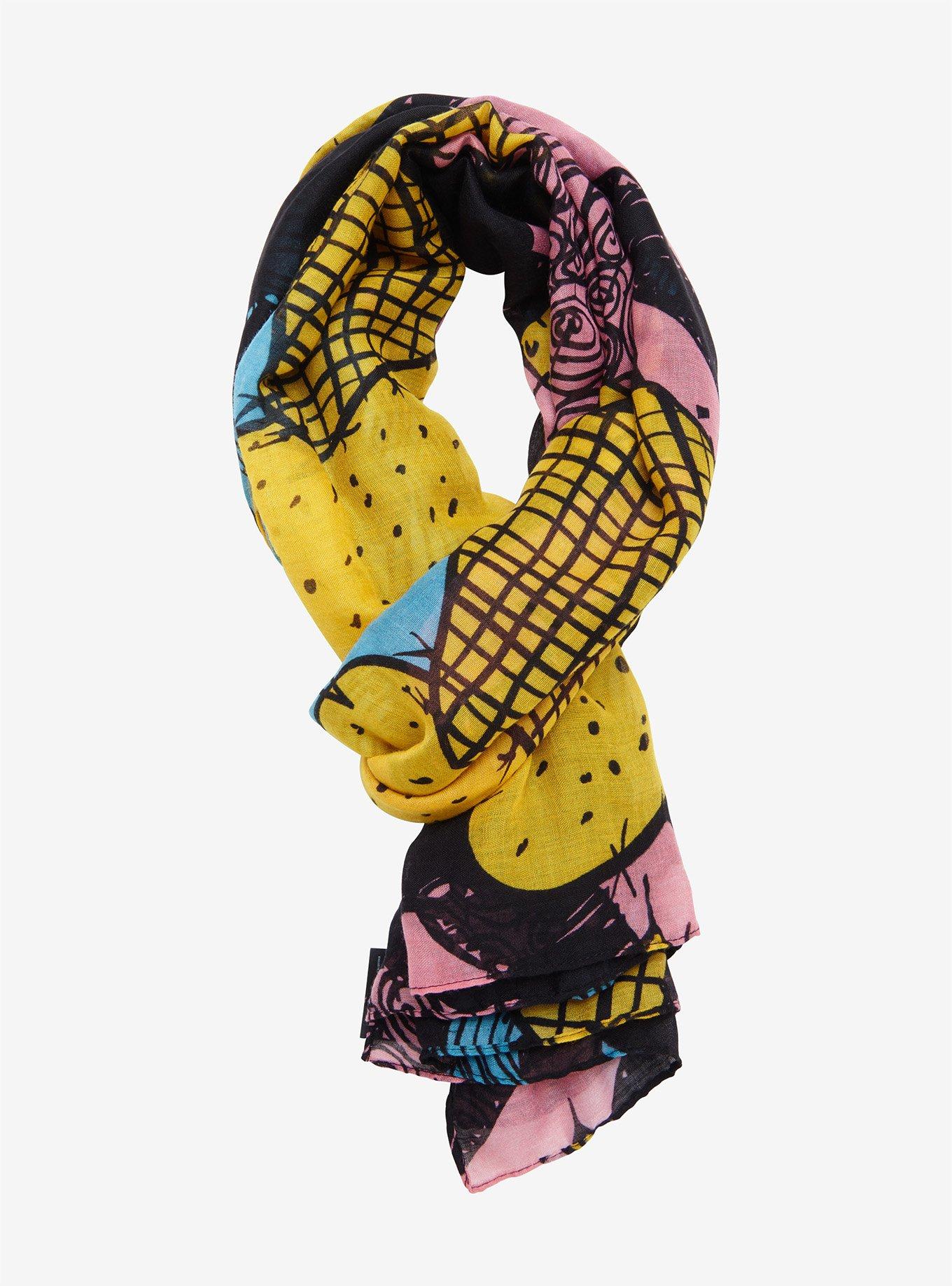 The Nightmare Before Christmas Sally Patchwork Scarf | Hot Topic