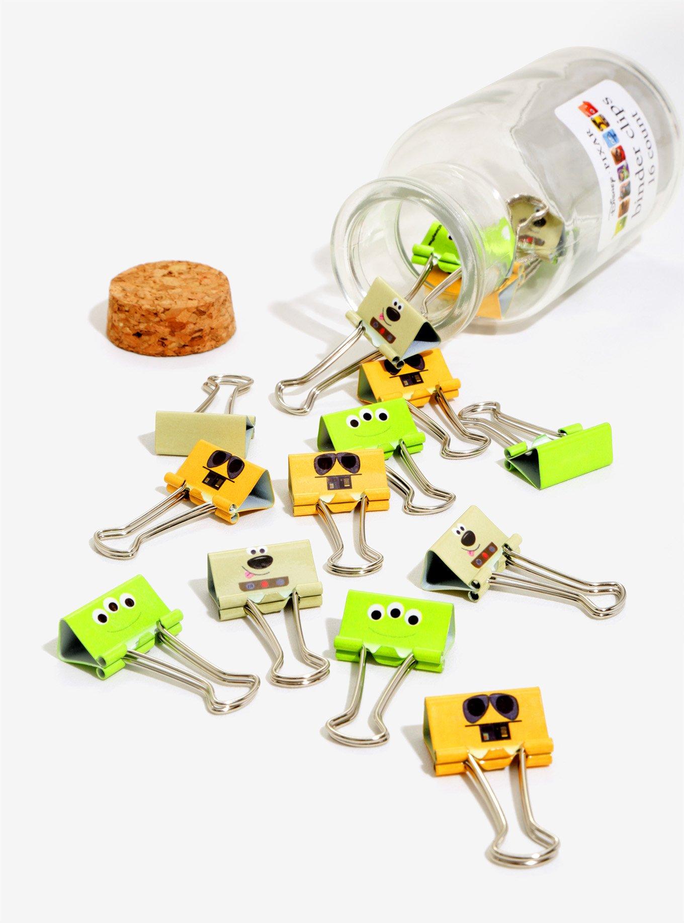 Disney Pixar Binder Clips Glass Jar | BoxLunch