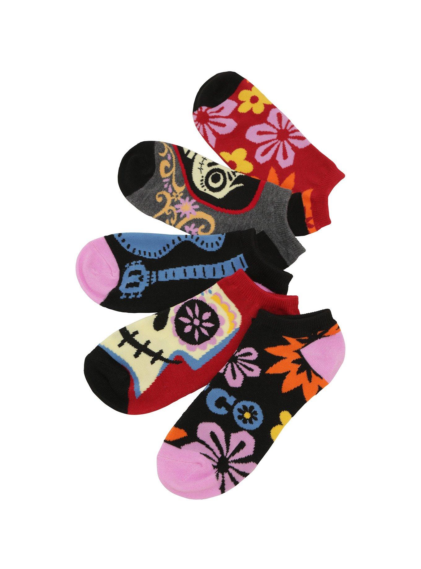 Disney Pixar Coco No-Show Socks 5 Pack | Hot Topic