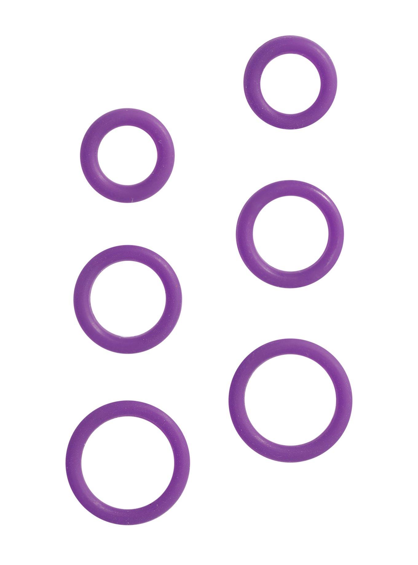 Silicone Purple O-Ring 6 Pack | Hot Topic