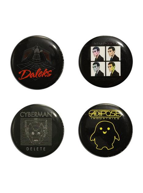 Doctor Who Characters Pin Set | Hot Topic