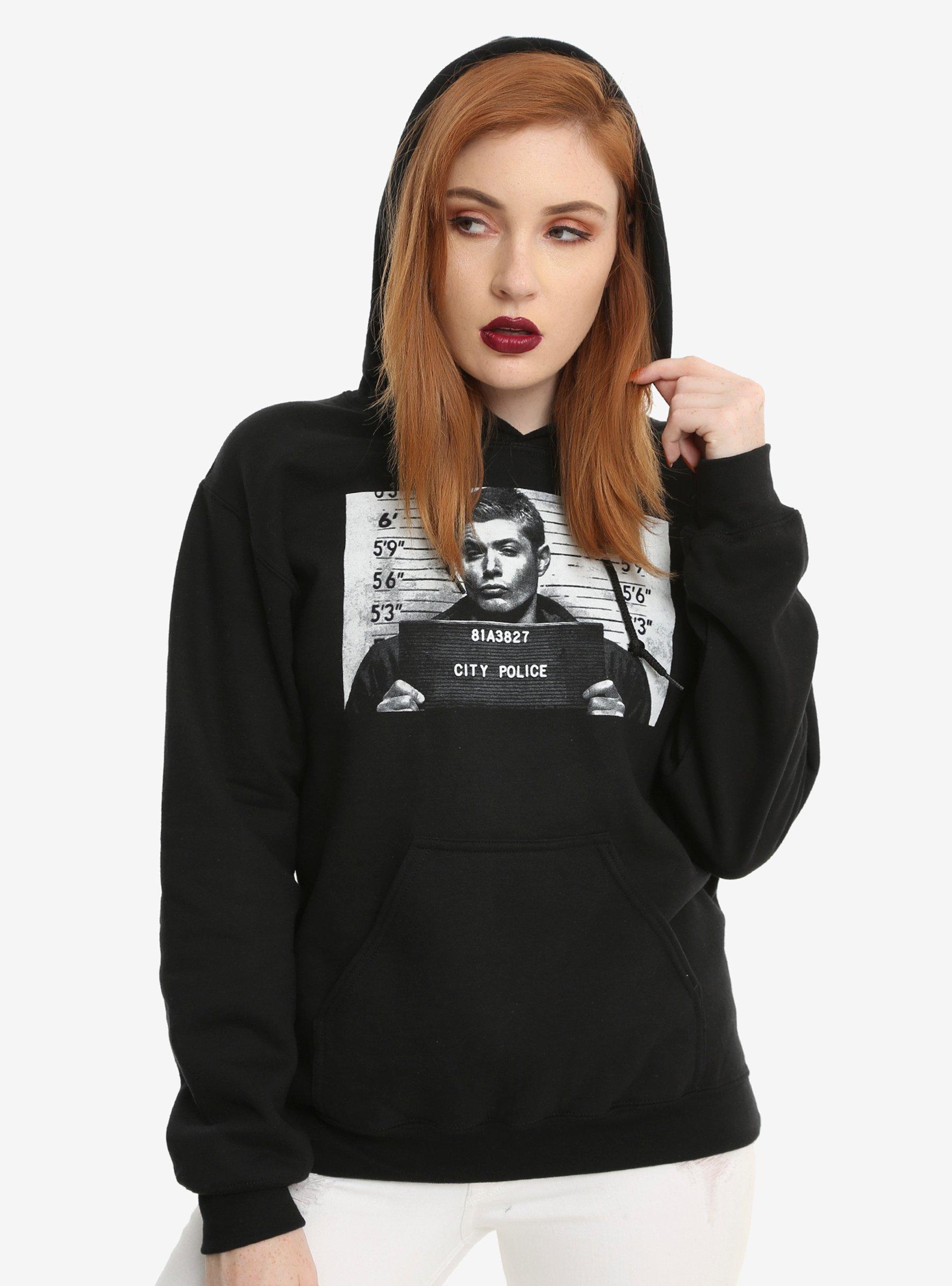 Supernatural Dean Mugshot Girls Hoodie | Hot Topic