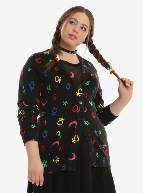 Sailor Moon Symbols Girls Cardigan Plus Size | Hot Topic