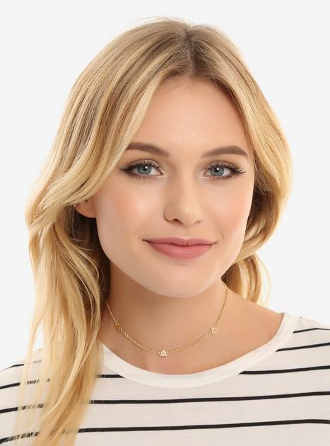 Harry Potter Deathly Hallows Gold Chain Choker | BoxLunch