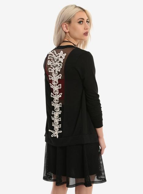 Spine Back Girls Cardigan | Hot Topic