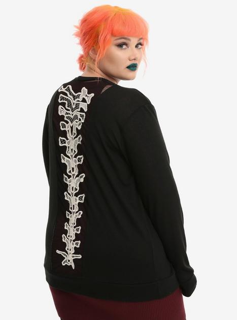 Spine Back Girls Cardigan Plus Size | Hot Topic
