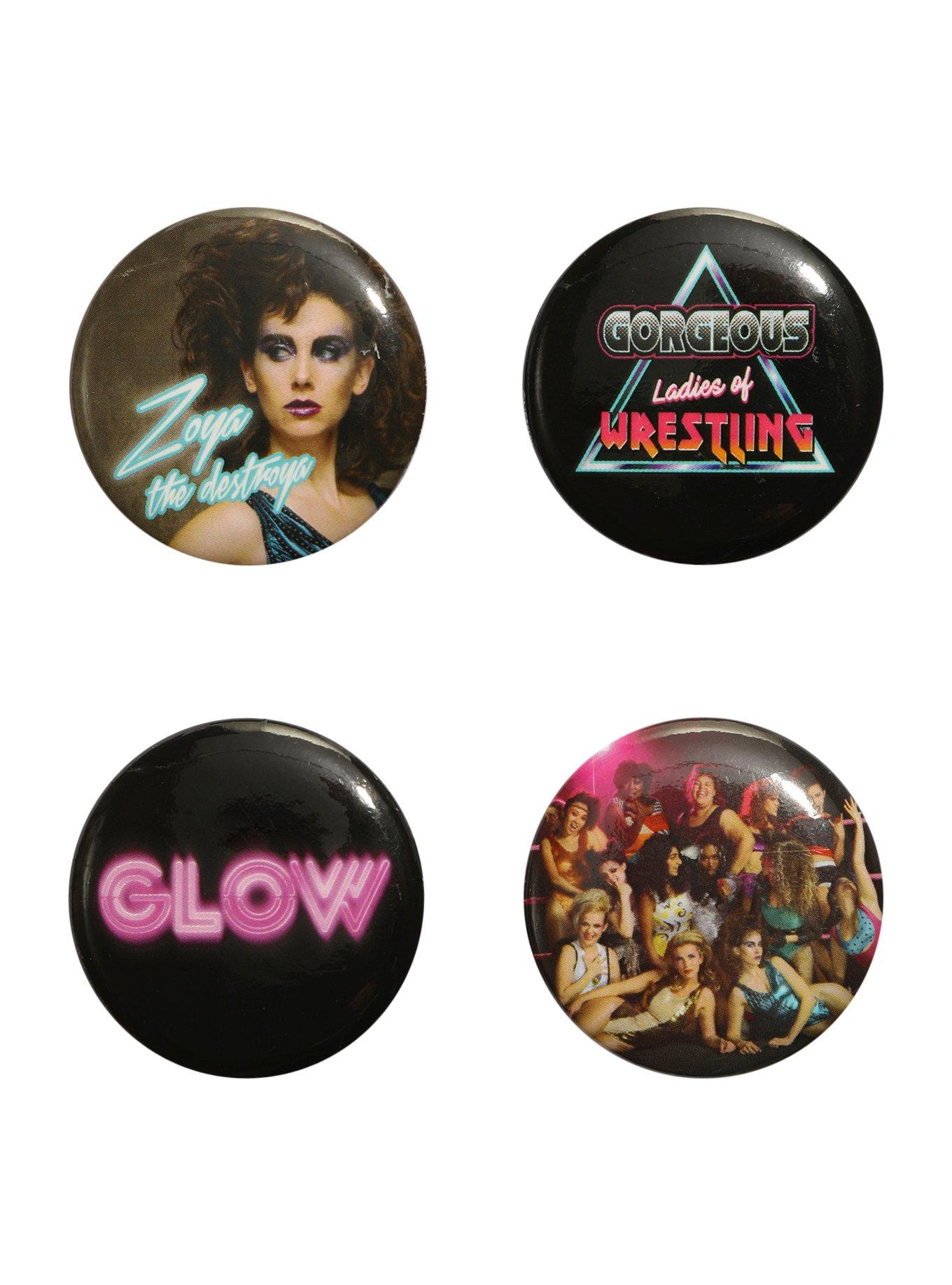 GLOW Gorgeous Ladies Of Wrestling Pin Set | Hot Topic