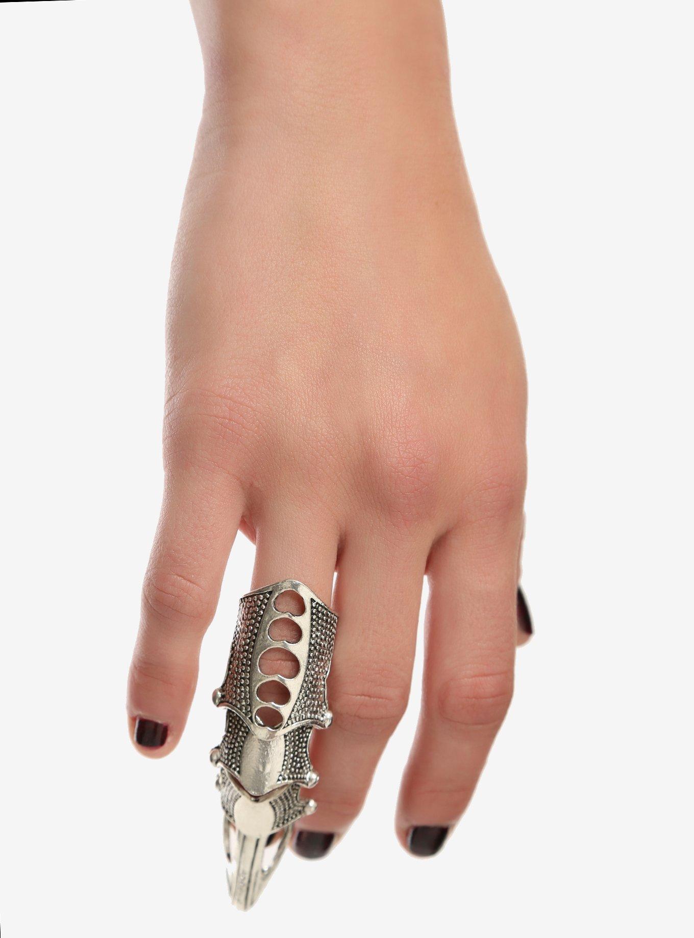 Silver Finger Armor | Hot Topic