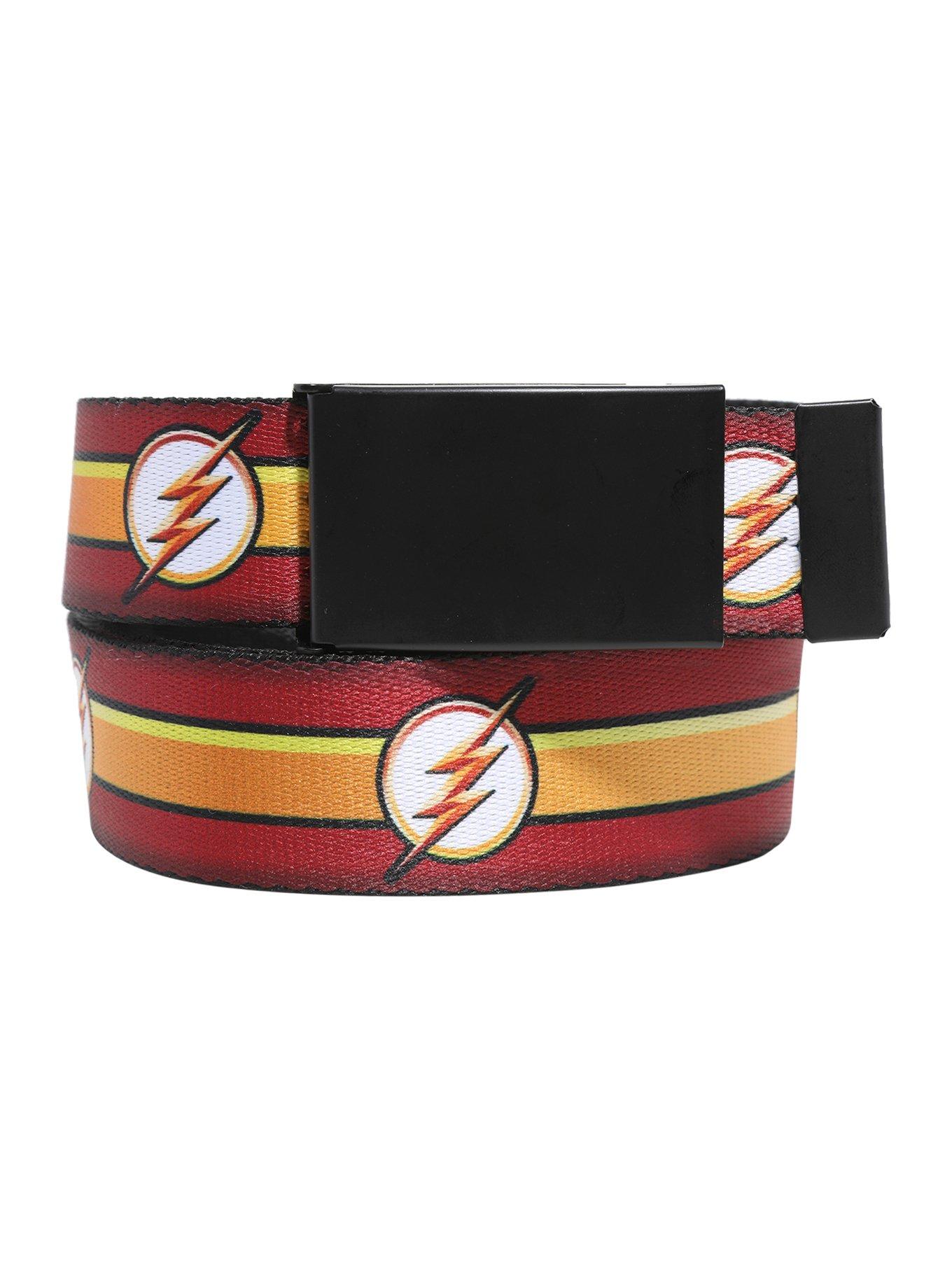 DC Comics The Flash Striped Belt | Hot Topic